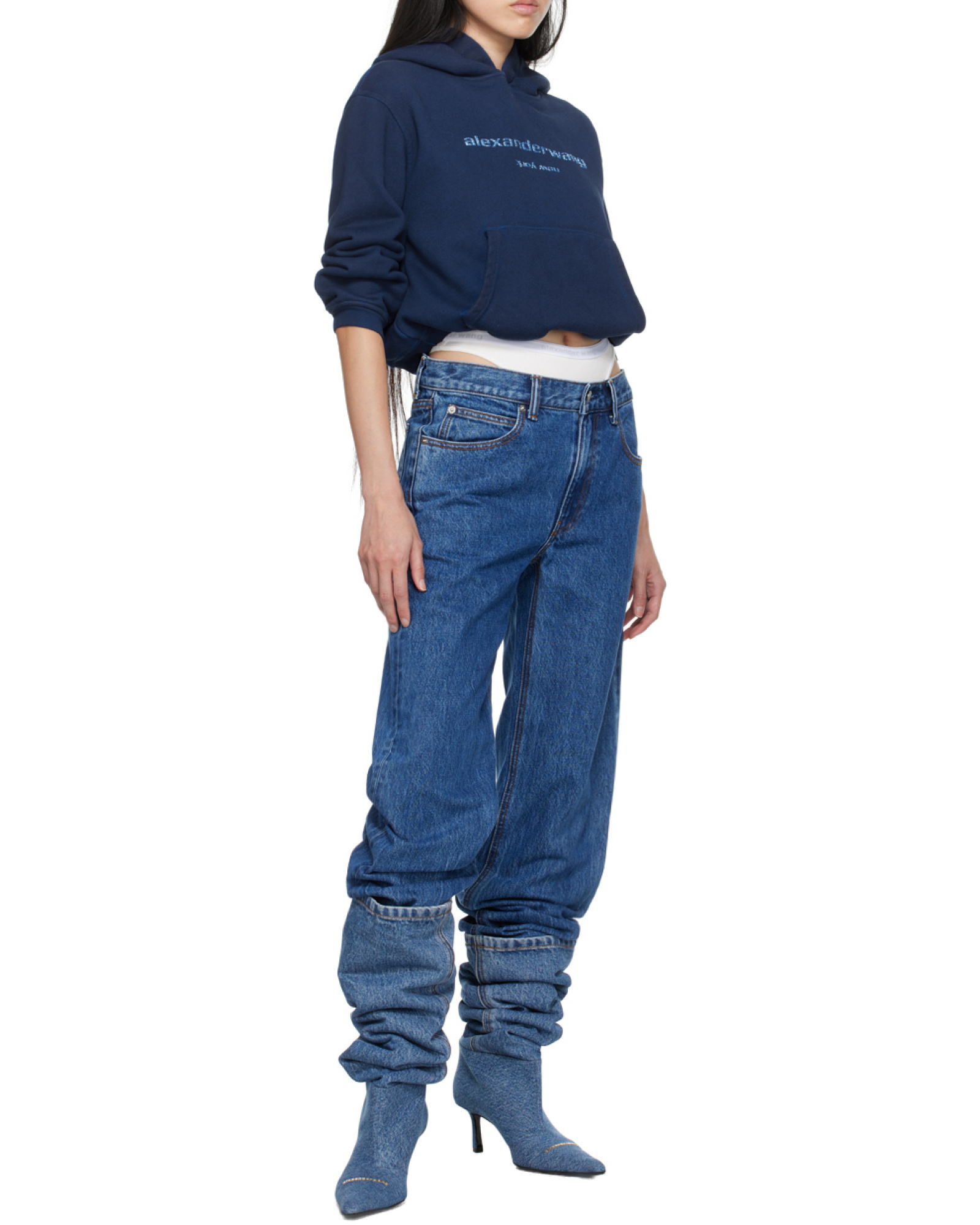 ALEXANDER WANG Alexander Wang Layered Low-Waisted Jeans